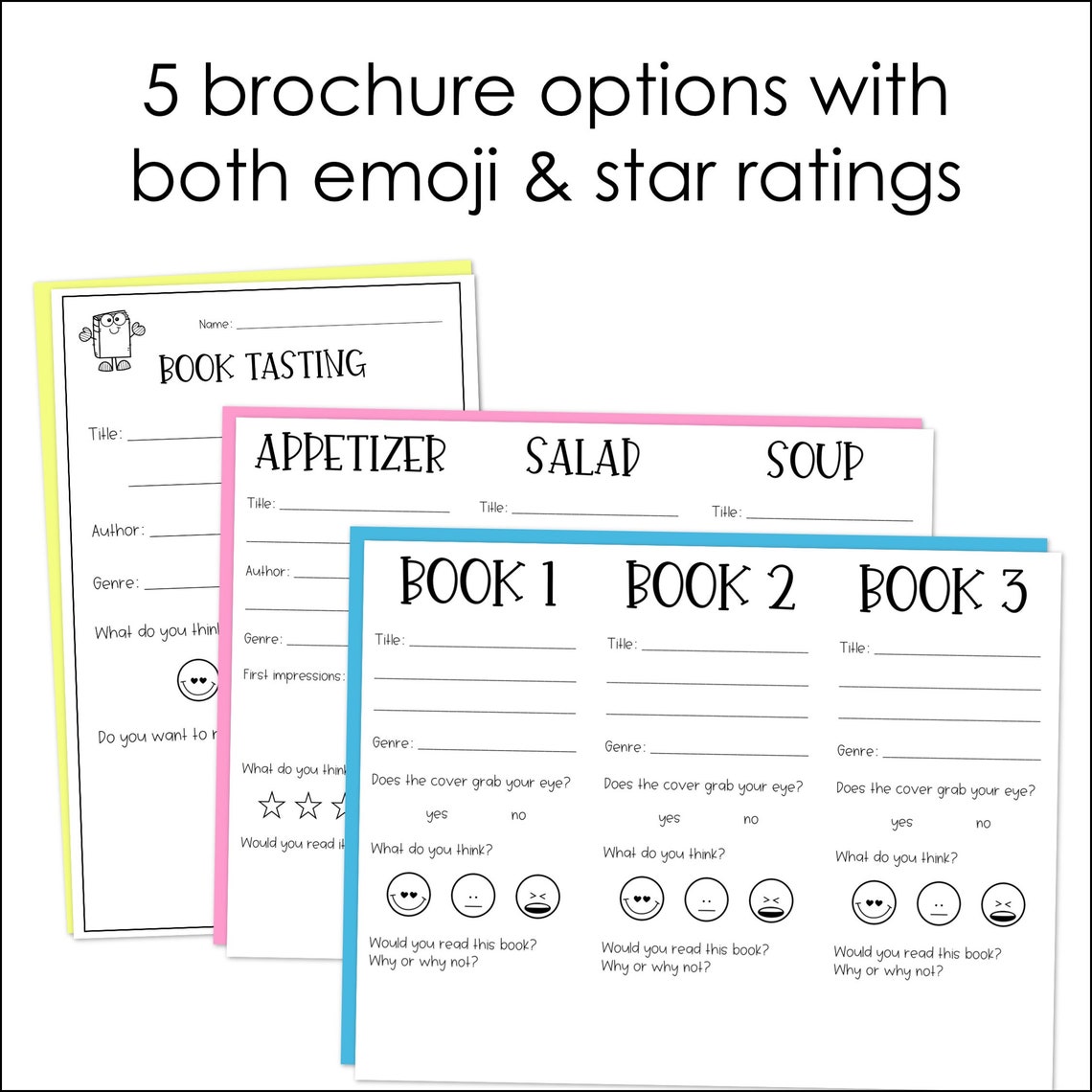 Book Tasting Signs and Brochures - Etsy