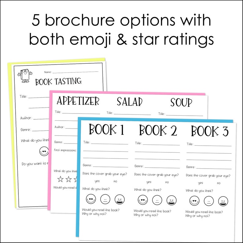 Book Tasting Signs and Brochures - Etsy