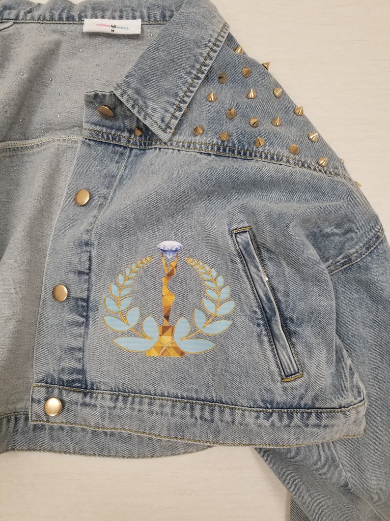 Trophy Girl Jean Jacket (know Your Worth) - Etsy