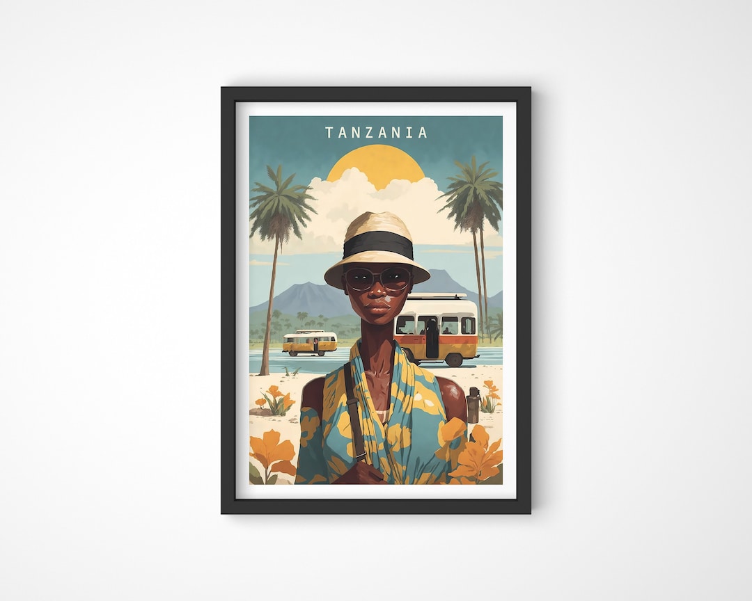 Tanzania Travel Poster Tanzania Print Perfect for Home Decor and Gifts ...