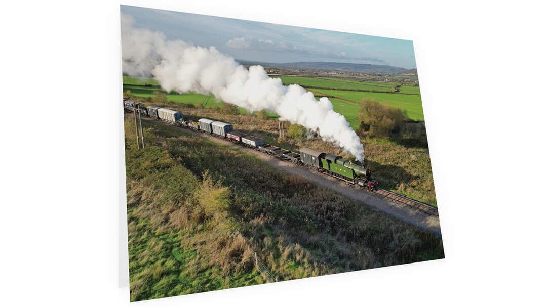 GWR 4270 on the Gloucestershire & Warwickshire Railway Greeting Card ...
