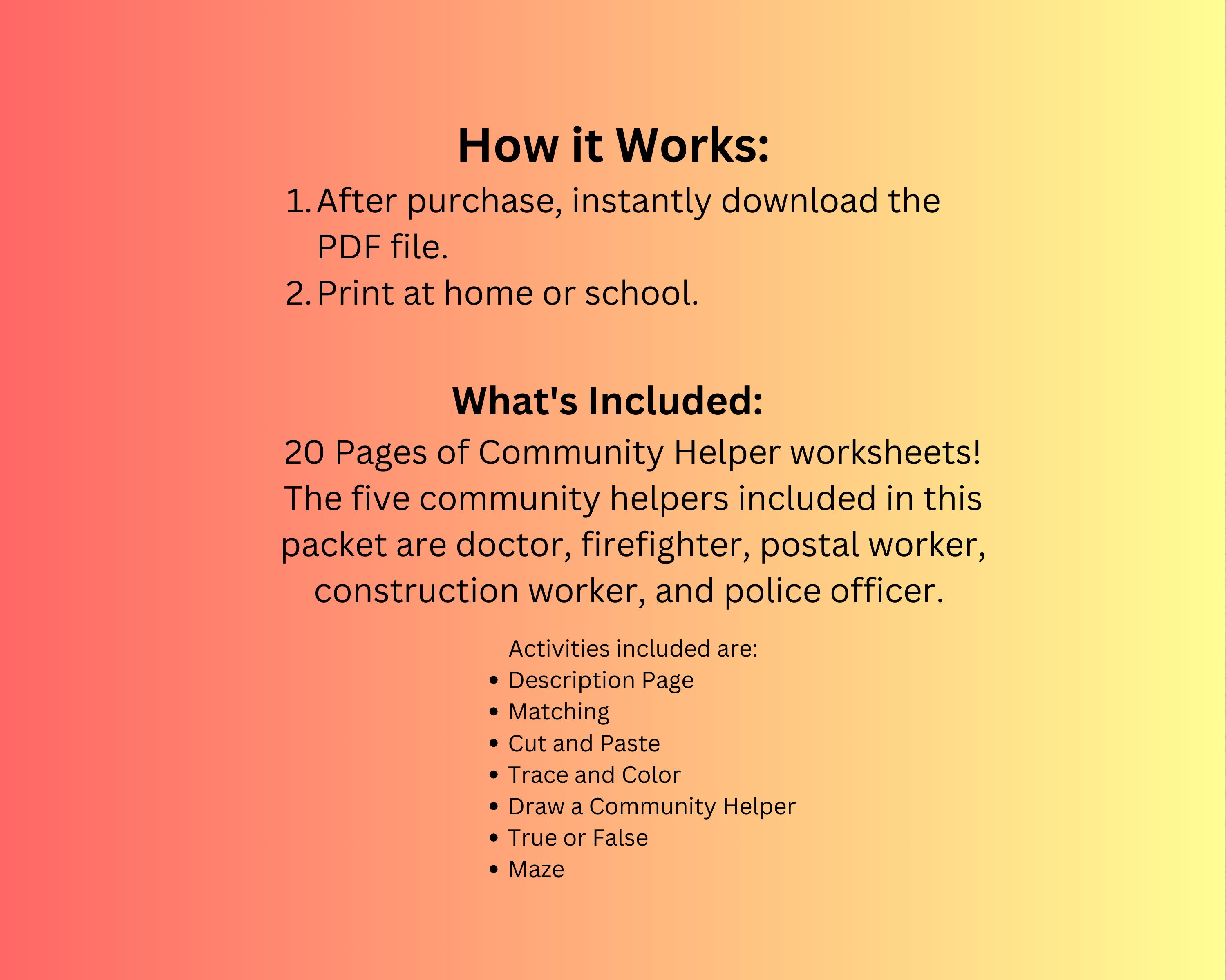 Community Helper Printables | Community Helpers Worksheet Packet ...