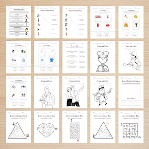 Community Helper Printables | Community Helpers Worksheet Packet ...