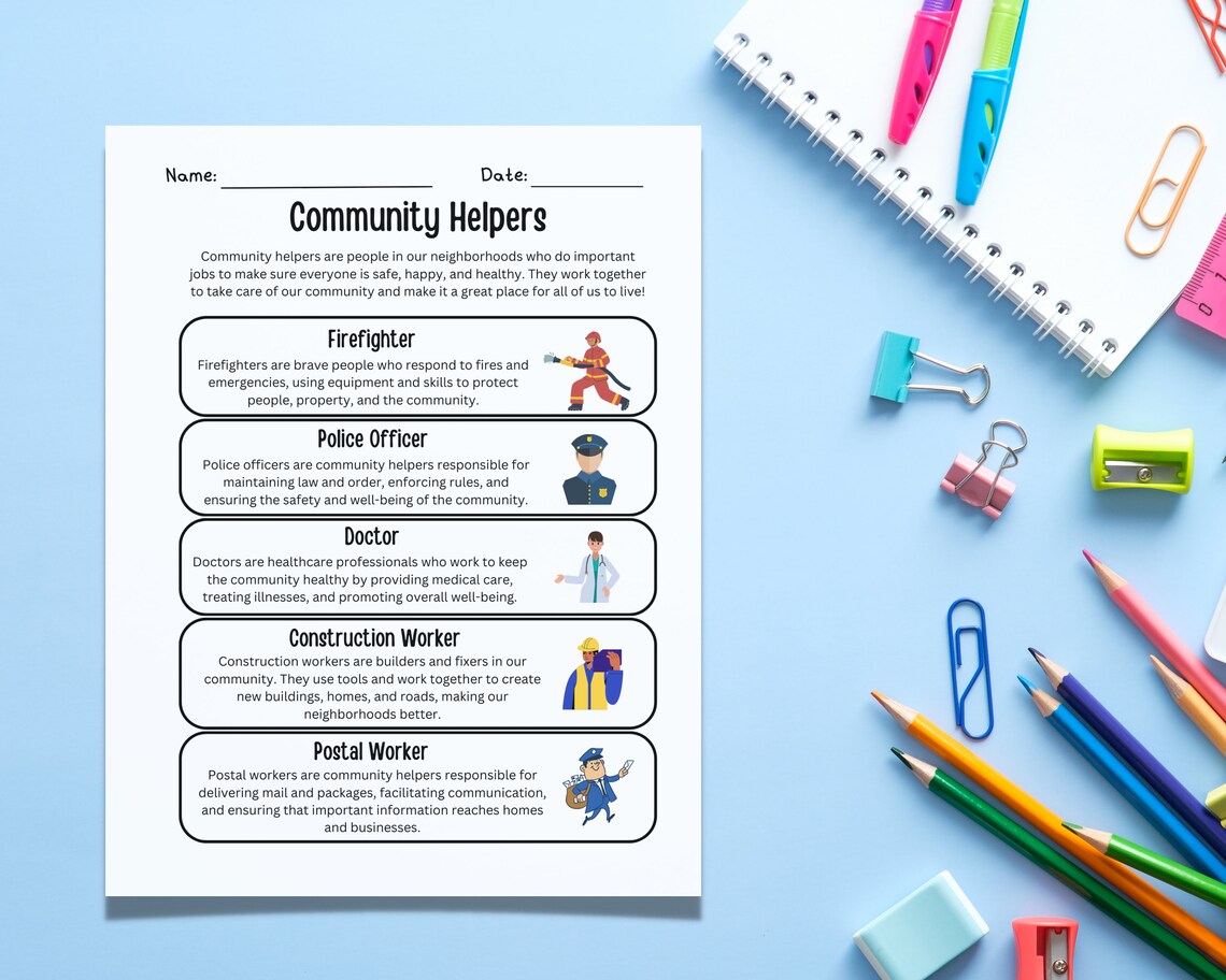 Community Helper Printables | Community Helpers Worksheet Packet ...
