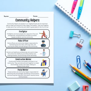 Community Helper Printables | Community Helpers Worksheet Packet ...