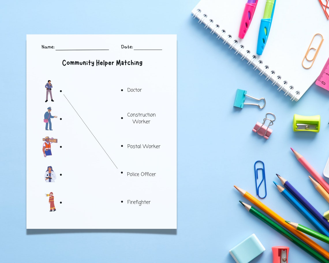Community Helpers Worksheet Packet: Social Studies Printables (digital ...