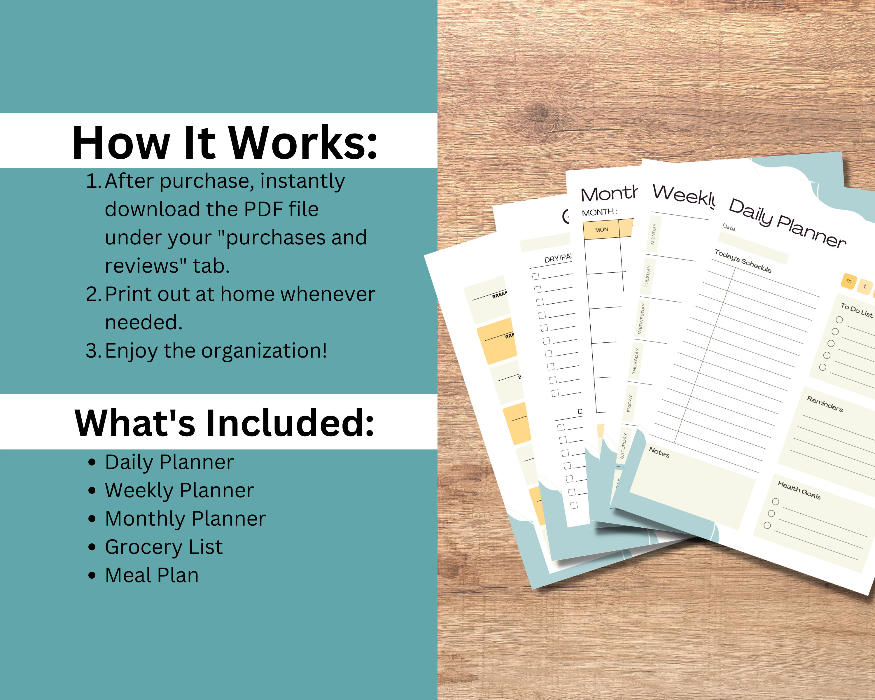 The Ultimate Planner Pack, Printable Planners, Printable Calendar ...