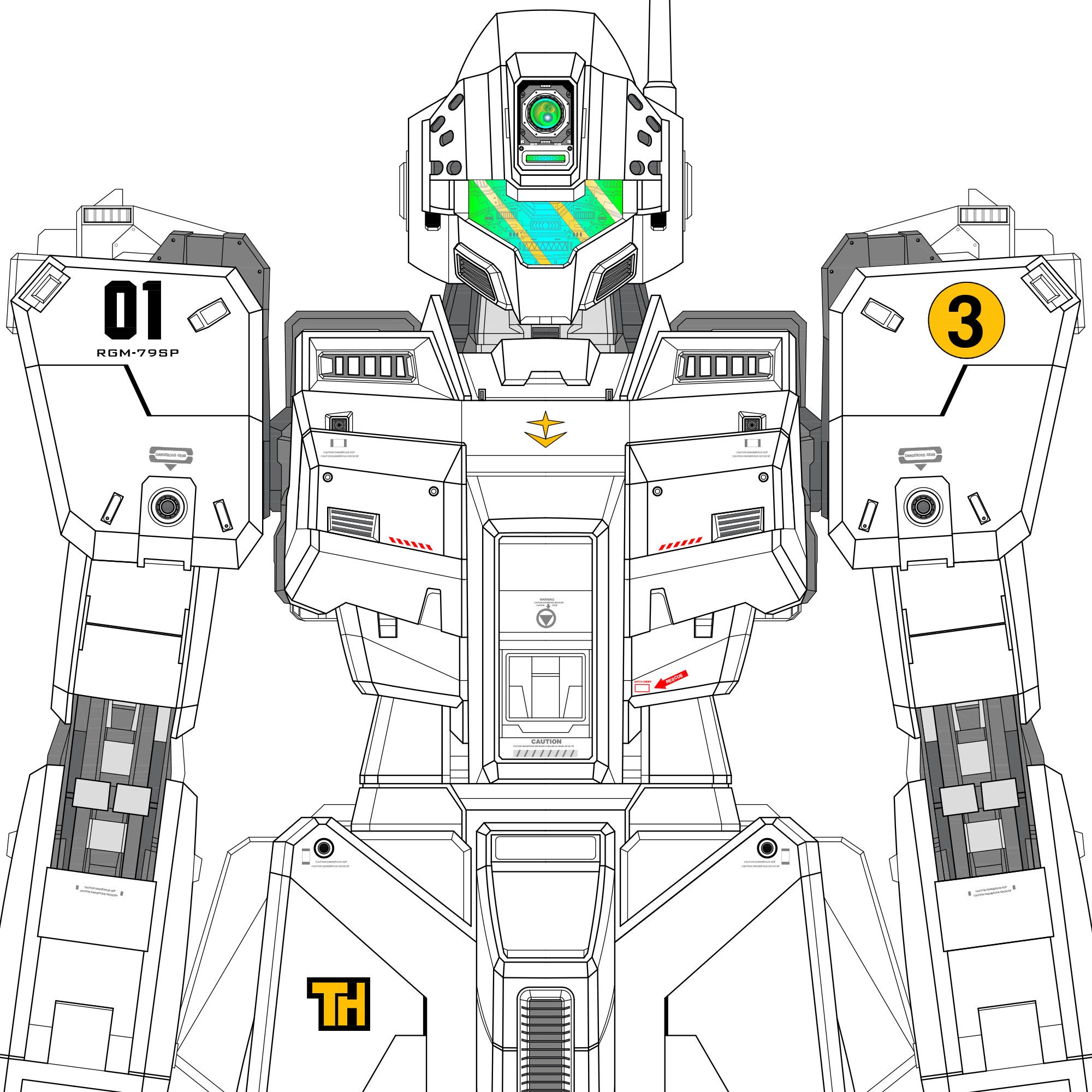 Gundam Poster_gundam_rgm-79(g) and RGM-79SP Gm Sniper Ii_custom Poster ...