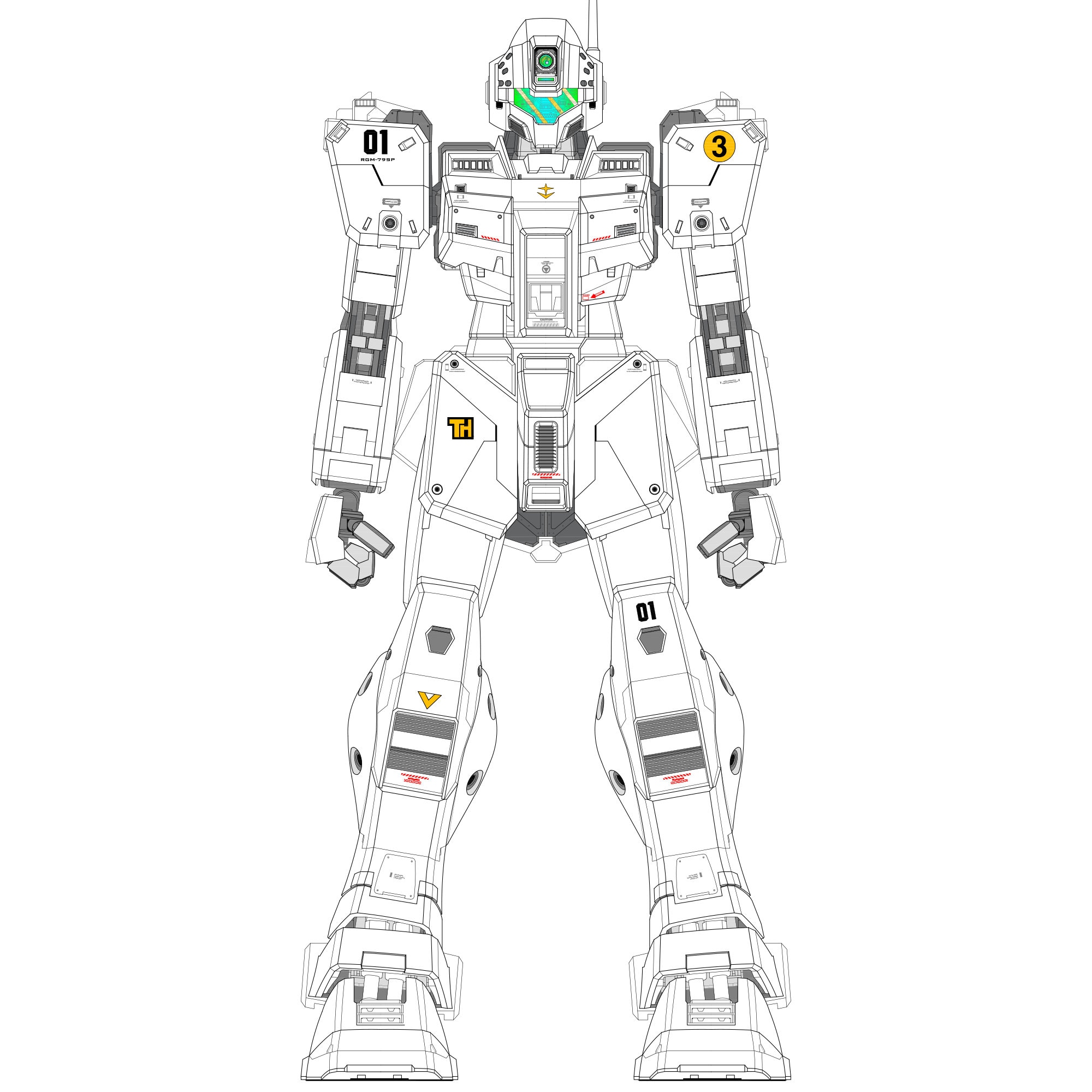 Gundam Poster_gundam_rgm-79(g) and RGM-79SP Gm Sniper Ii_custom Poster ...