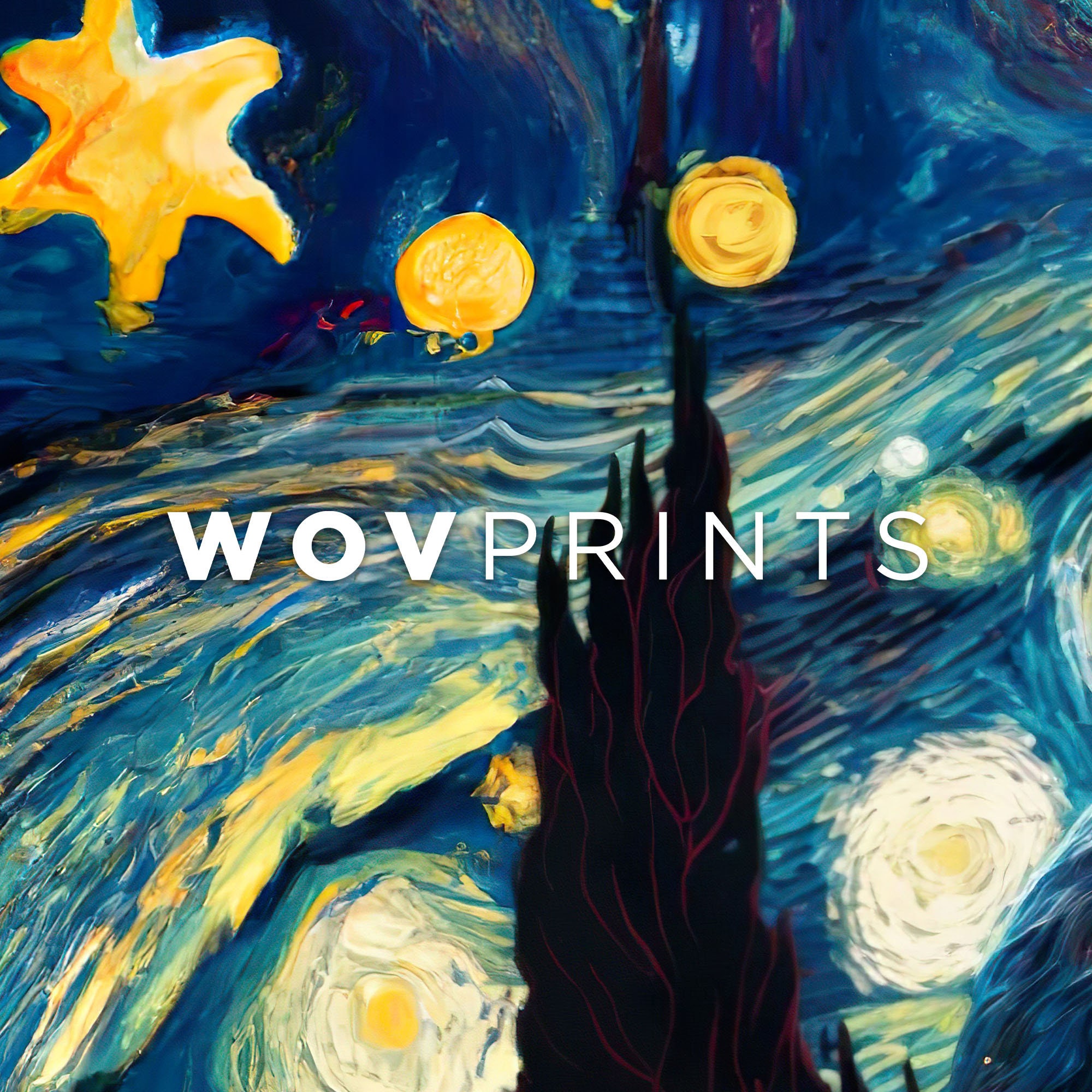 Vincent Van Gogh's the Starry Night Cat Print Black Cat - Etsy