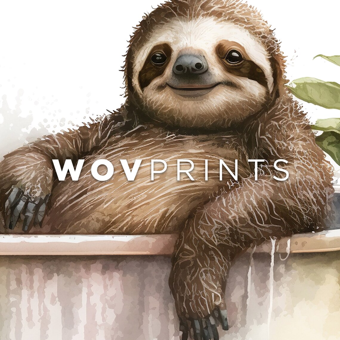 Sloth Wall Art Funny Bathroom Print Bathroom Art Sloth - Etsy