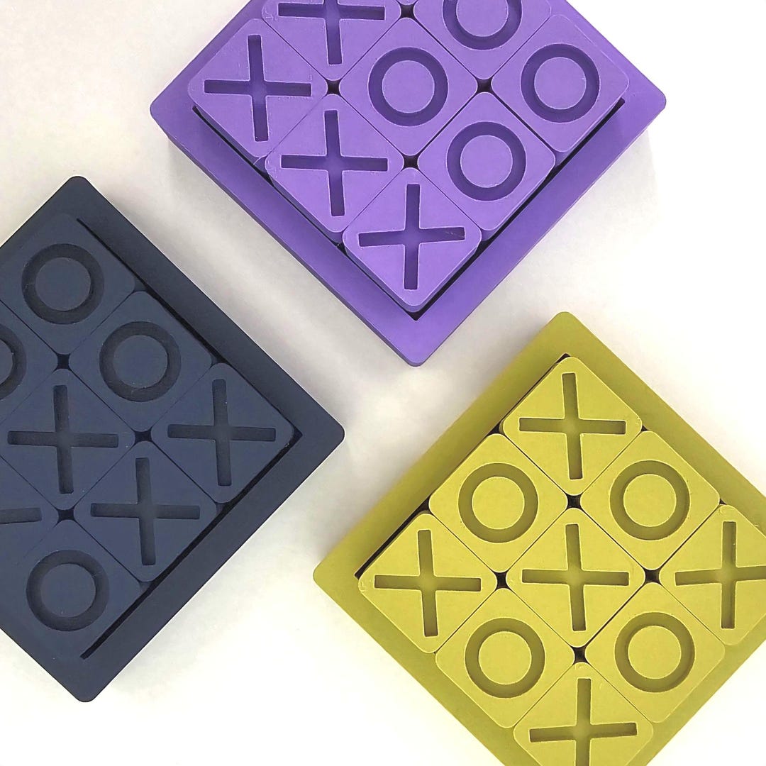 Tic Tac Toe 3D Printed – Stylish and Functional Game for Decoration and ...