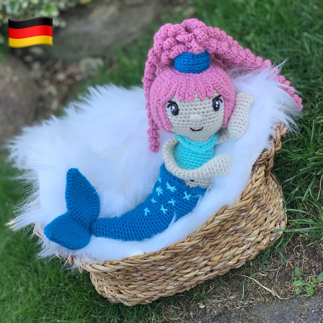 PDF Instructions German Mermaid Crochet Amigurumi - Etsy
