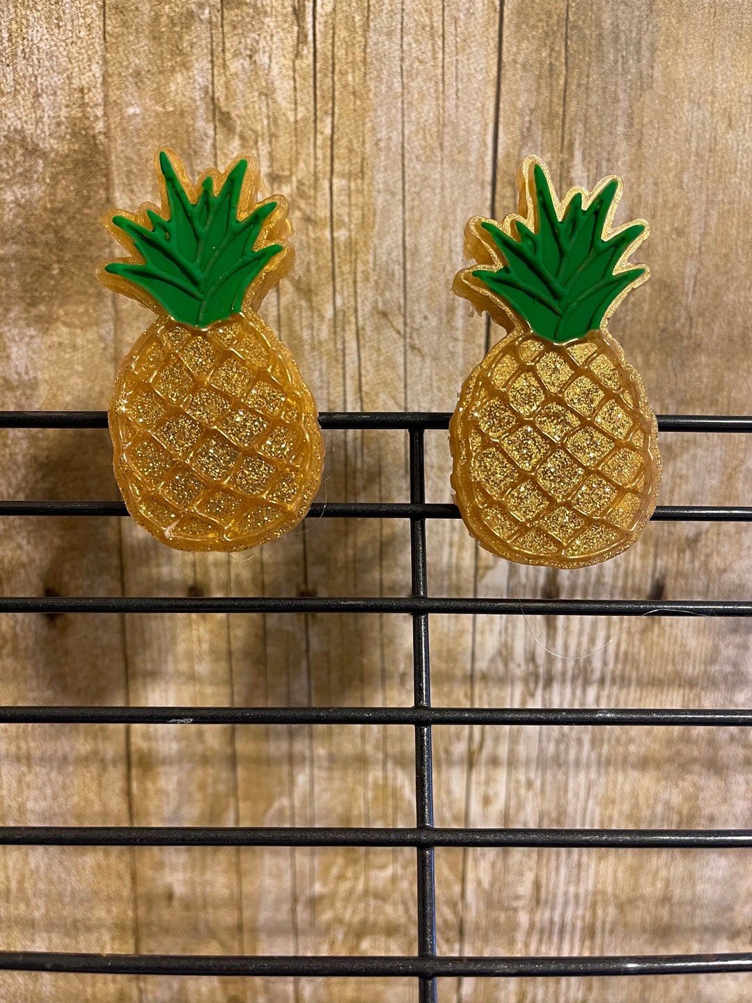 Pineapple Car Clip Freshie With Glitter - Etsy