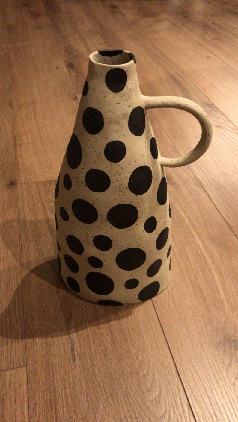 Polka Dot Vase - Etsy