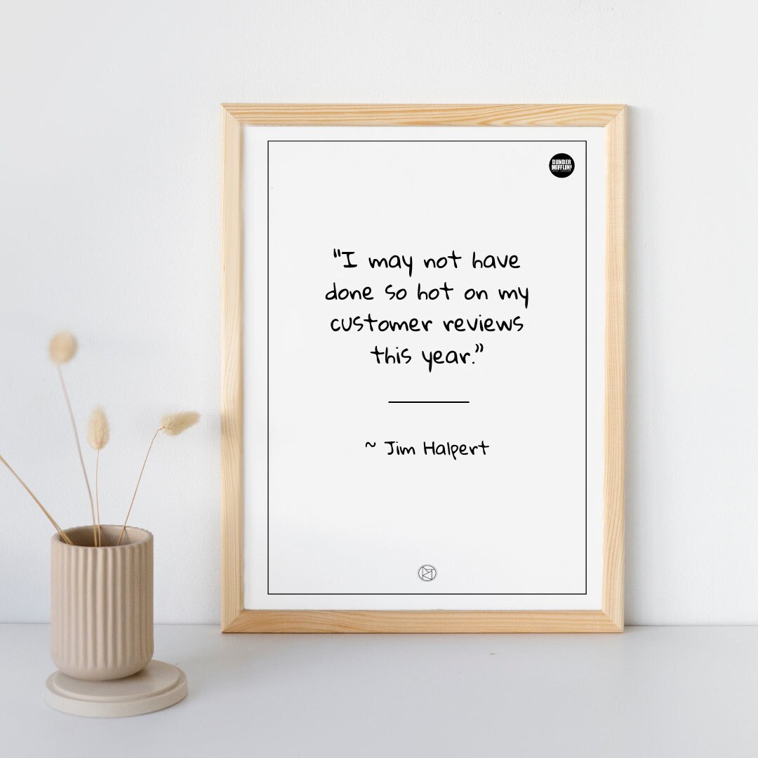Funny Quote Poster Download From the Office Tv Show, Wall Art Perfect ...