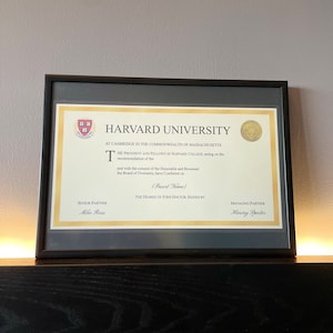 Fake Harvard Diploma/ondertekend Door Mike Ross En Harvey Specter ...