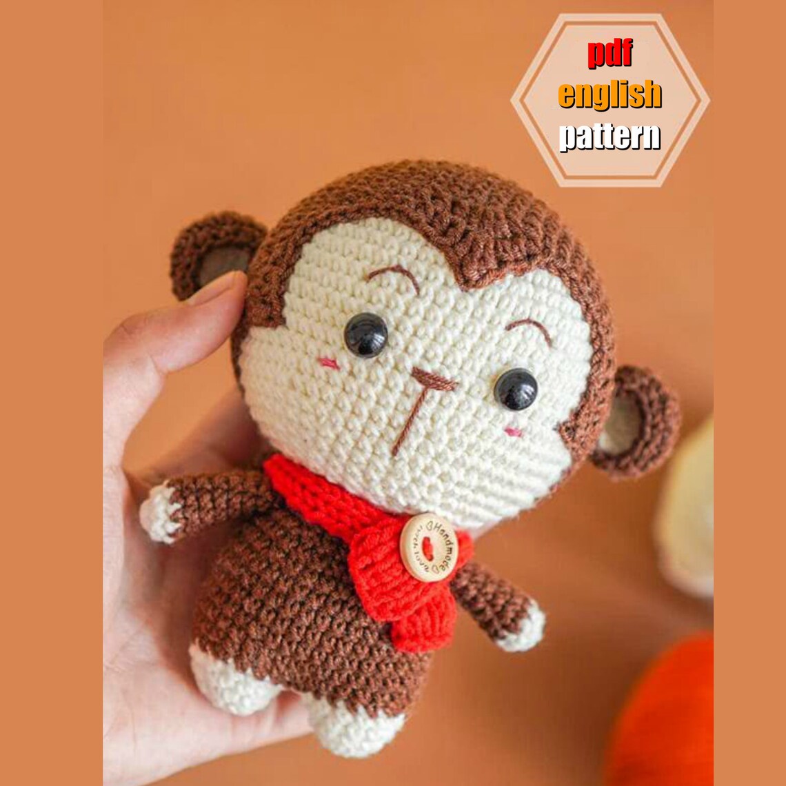 Crochet Monkey Amigurumi Pattern PDF Pattern - Etsy