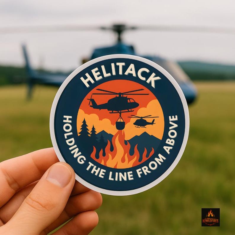 Helitack Firefighting Decal, Holding the Line From Above | Wildland ...
