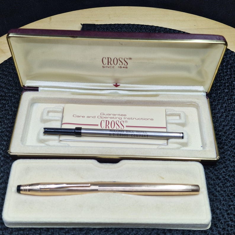 Vintage Cross Century II Rollerball Pen: 14K Rose Gold Filled, USA Made ...