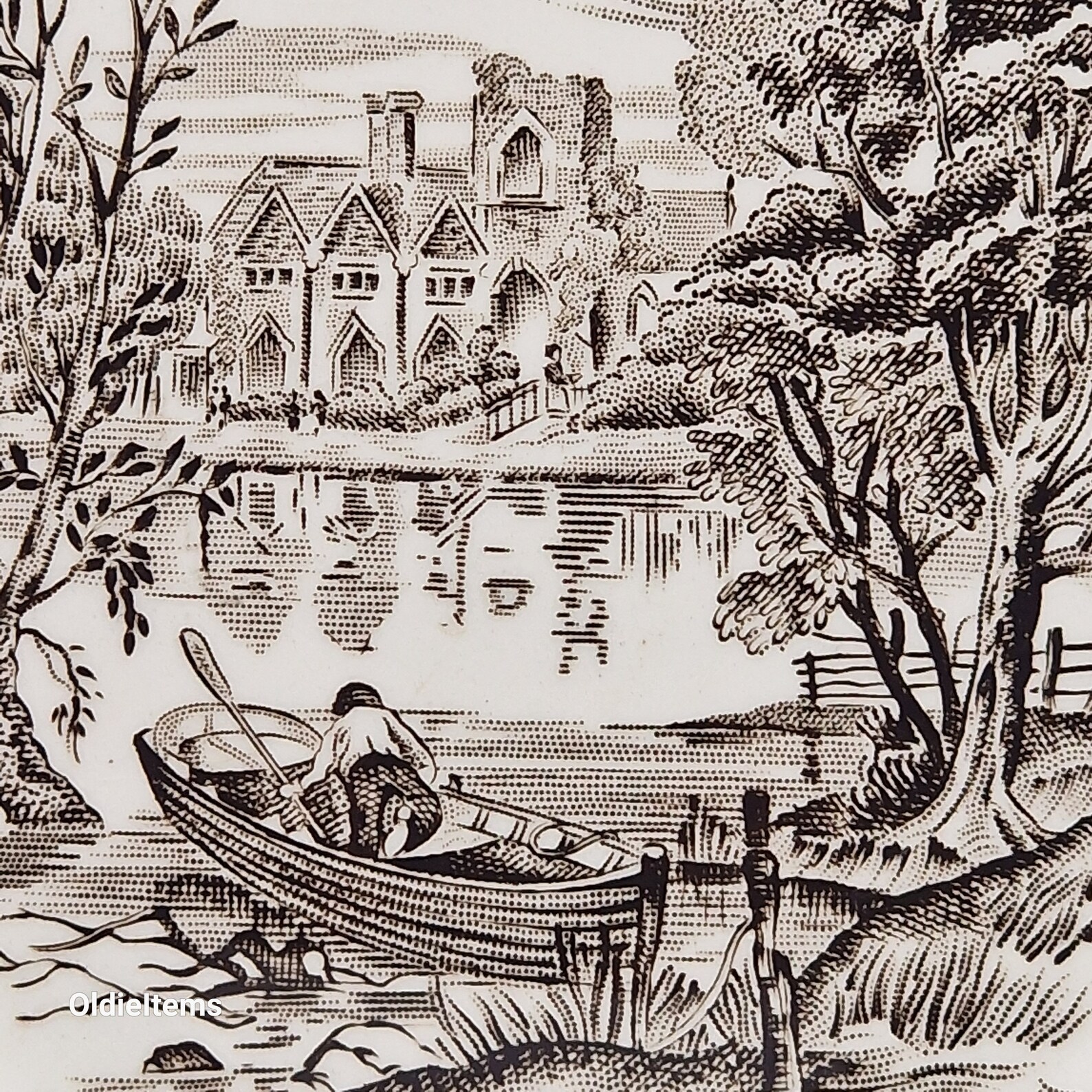 17 Cm Castle Plate Made by English Ironstone Tableware - Etsy