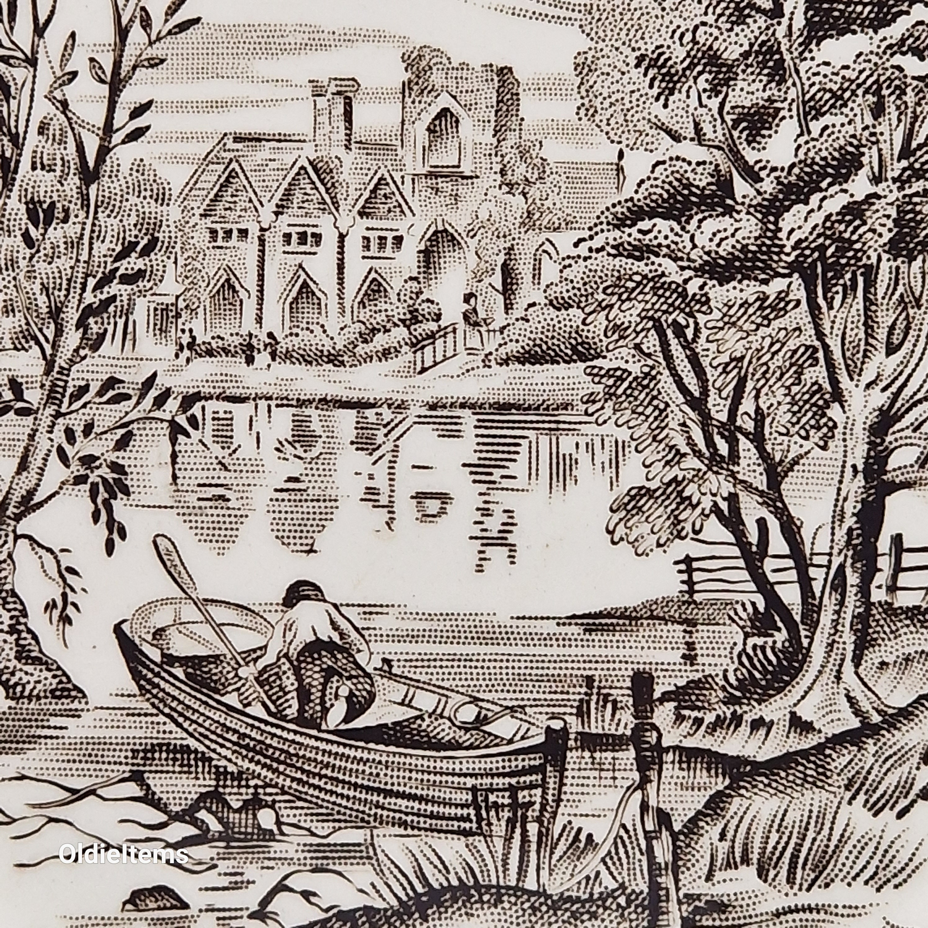 17 Cm Castle Plate Made by English Ironstone Tableware - Etsy