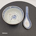 Chinese Rice or Grain Bowl and Spoon With Beautiful Blue - Etsy
