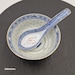 Chinese Rice or Grain Bowl and Spoon With Beautiful Blue - Etsy