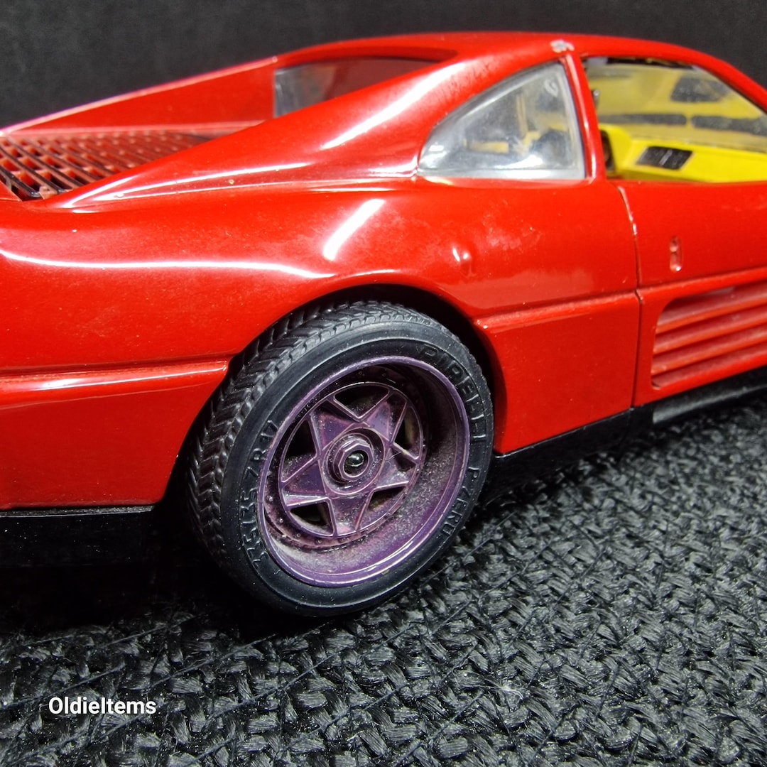 Burago Model Car Ferrari 348 TB (1989) in Red Color, a 1/18 Scale Model ...