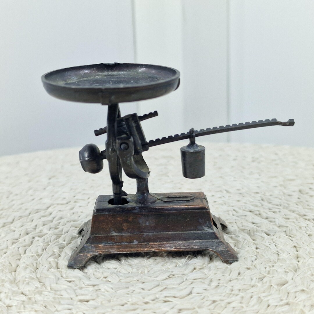 Vintage Miniature Balance Scale Pencil Sharpener - Bronze Finish ...