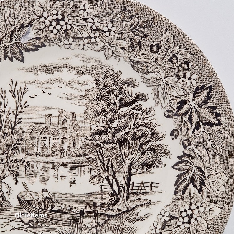 17 Cm Castle Plate Made by English Ironstone Tableware - Etsy