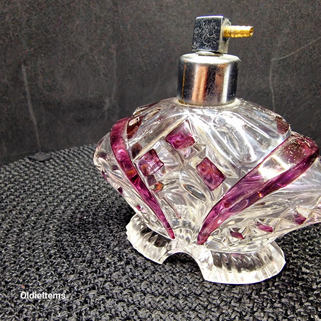 The Used and Em7 Oz Perfume Spray Bottle With Embossed Glass Cut and ...