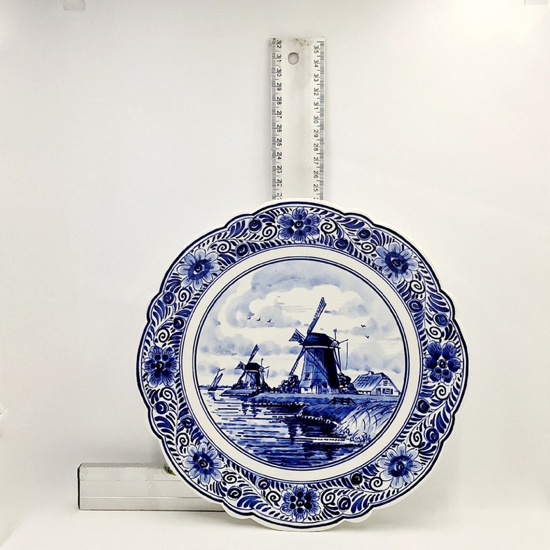 Vintage 24 Cm Handpainted Delft Blauw With Hand Signature - Etsy Australia