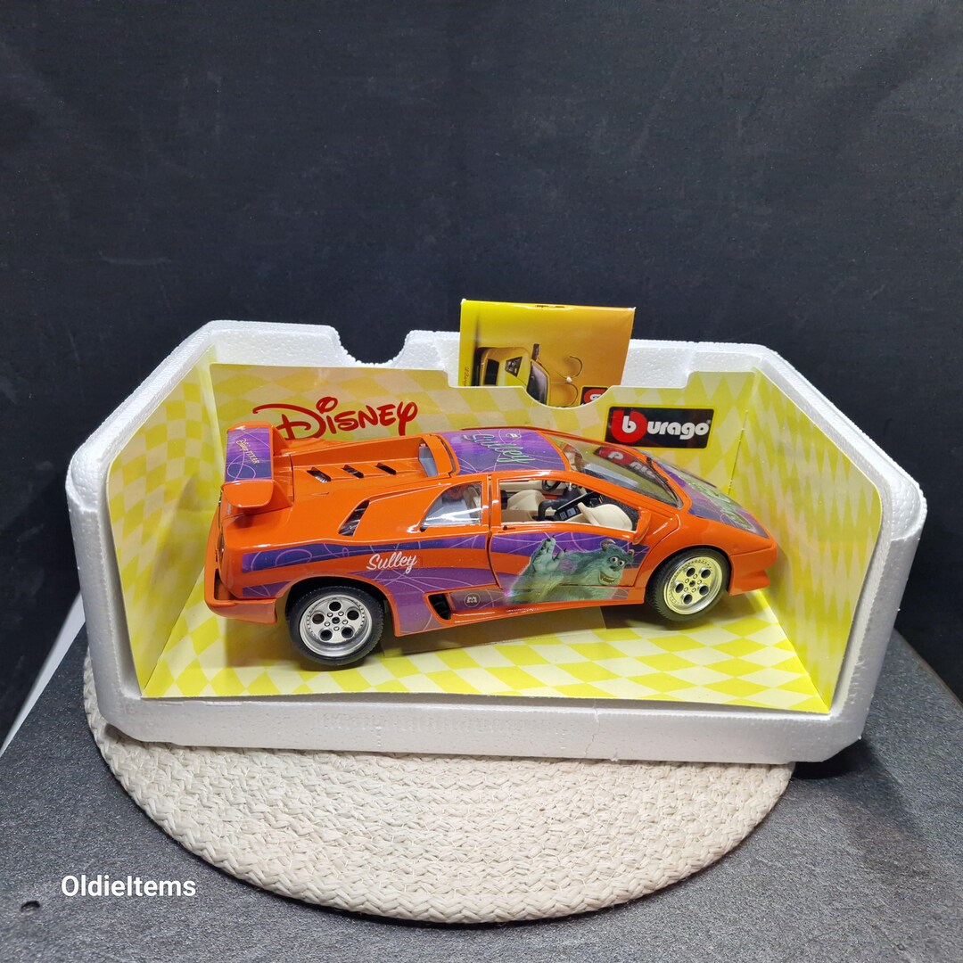 Vintage Burago Disney Monster Inc. Lamborghini Diablo 1/18 Model Car - Etsy