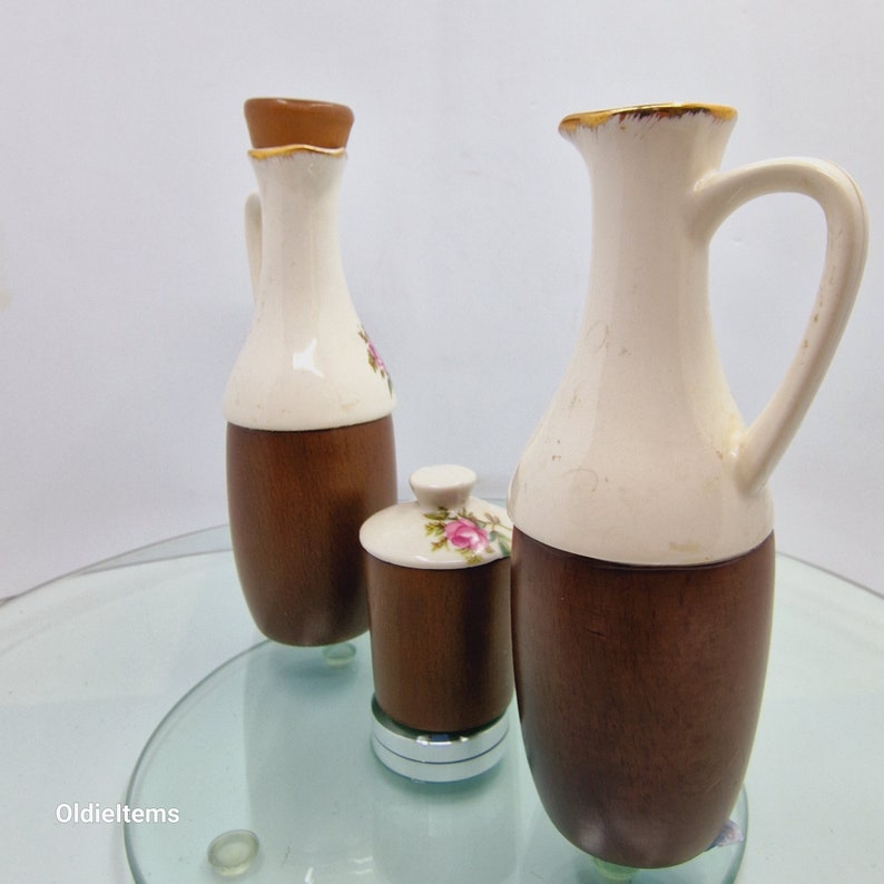 Vintage Mid-century Modern Cruet Set - Etsy