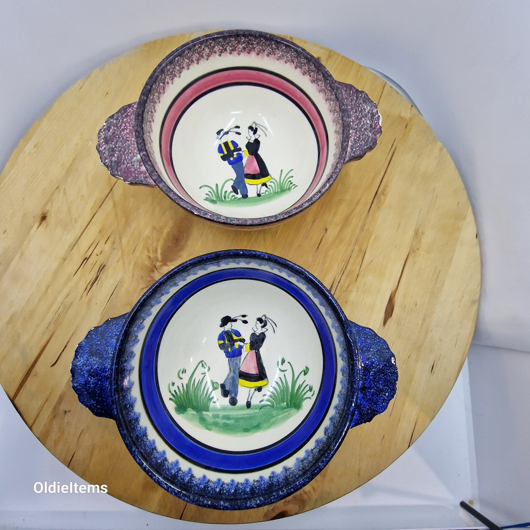Vintage Henriot Quimper Art Pottery Handmade and Hand Painted Ceramic ...