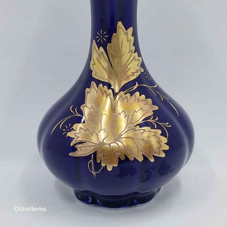 Vintage Royal KPM Bavaria Vase: Handmade Cobalt Blue Porcelain With ...