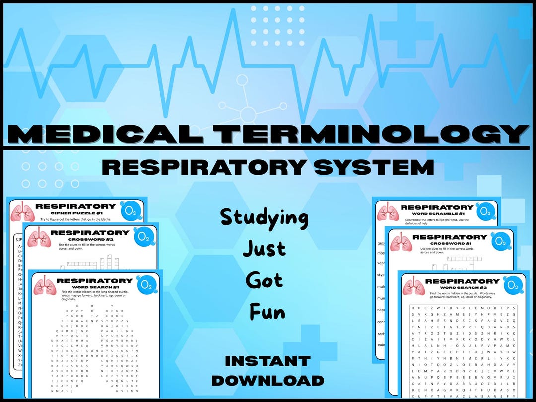 Anatomy Classroom Medical Terminology Study Guide Respiratory System ...