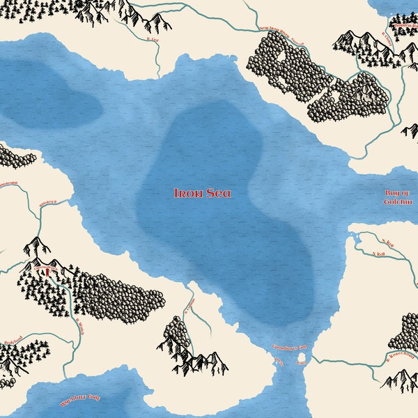 Fantasy Map Commission - Etsy