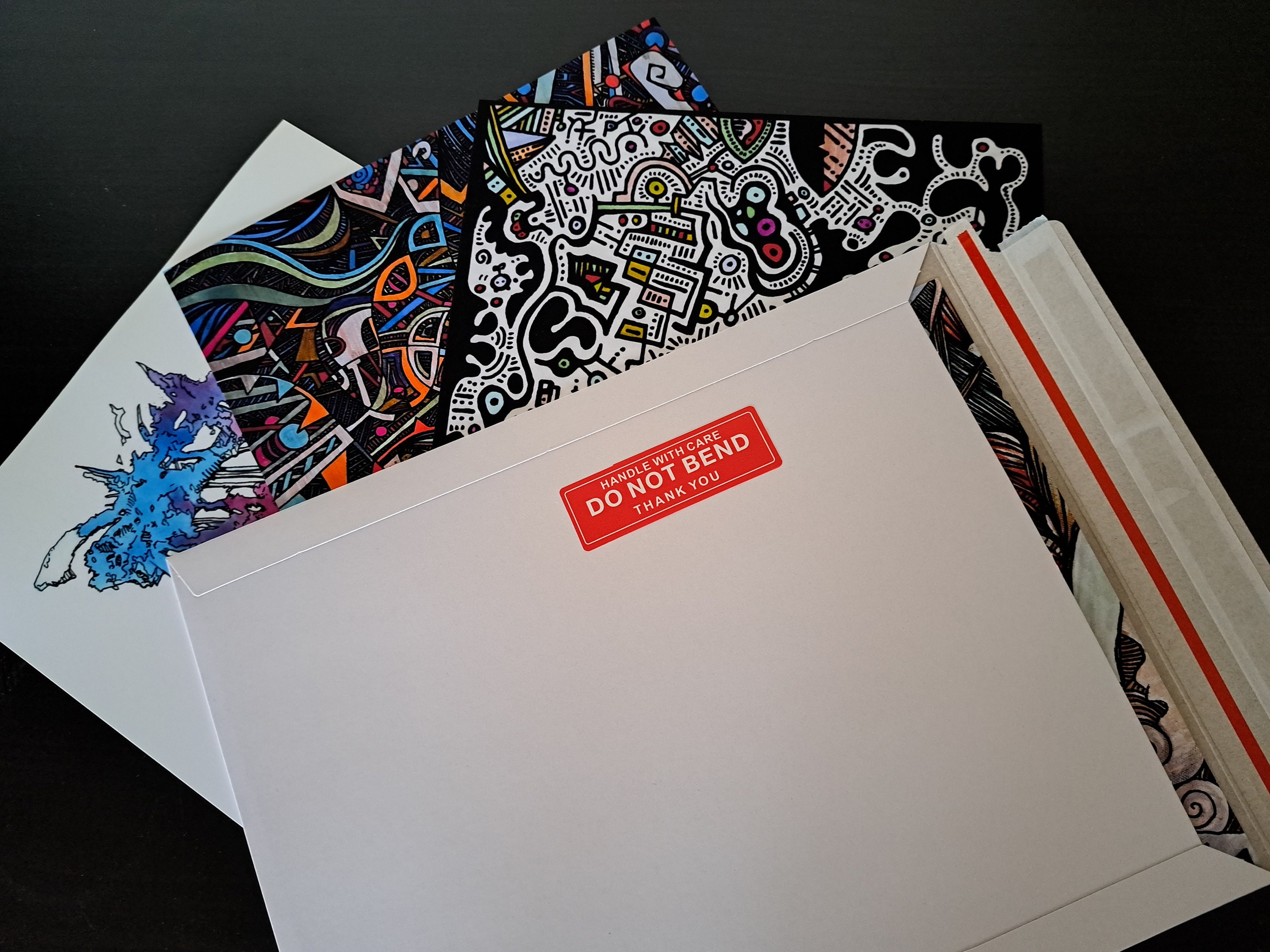 Colorful Zentangle Abstract Art Print, Modern Abstract Art, Freehand ...