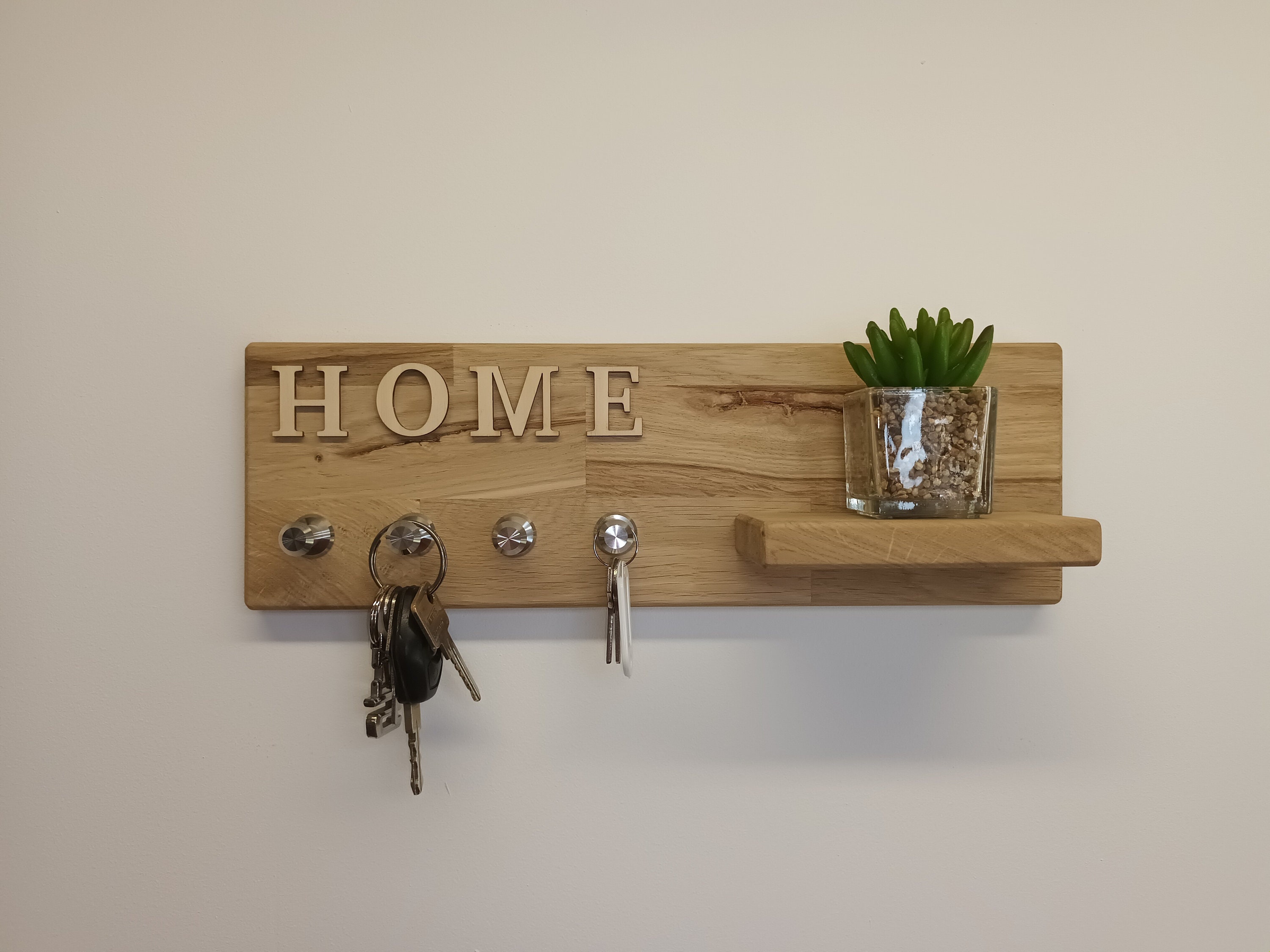 Key Board Ls Oak Key Board Wood Key Board Hook Rack Key Rack - Etsy