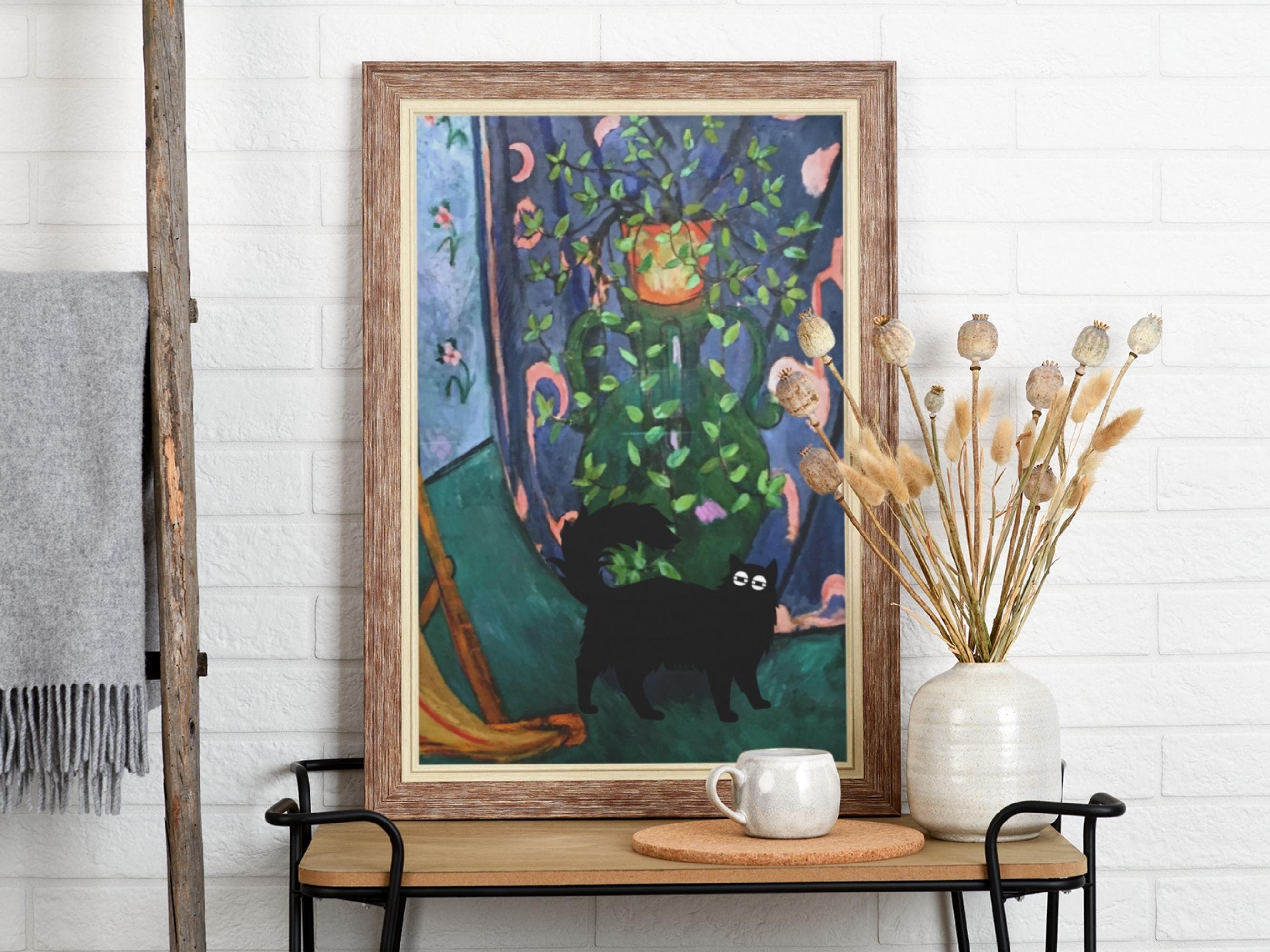 Henri Matisse Cat Print, Matisse Corner of Artist Studio Poster, Black ...