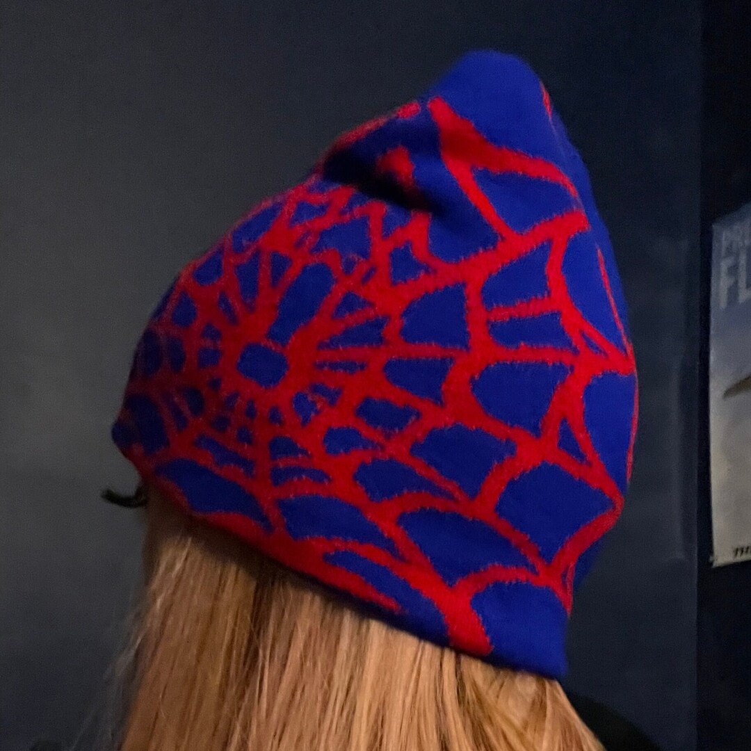 Spider Web Beanie-spider Man Beanie-spider Beanie-winter - Etsy