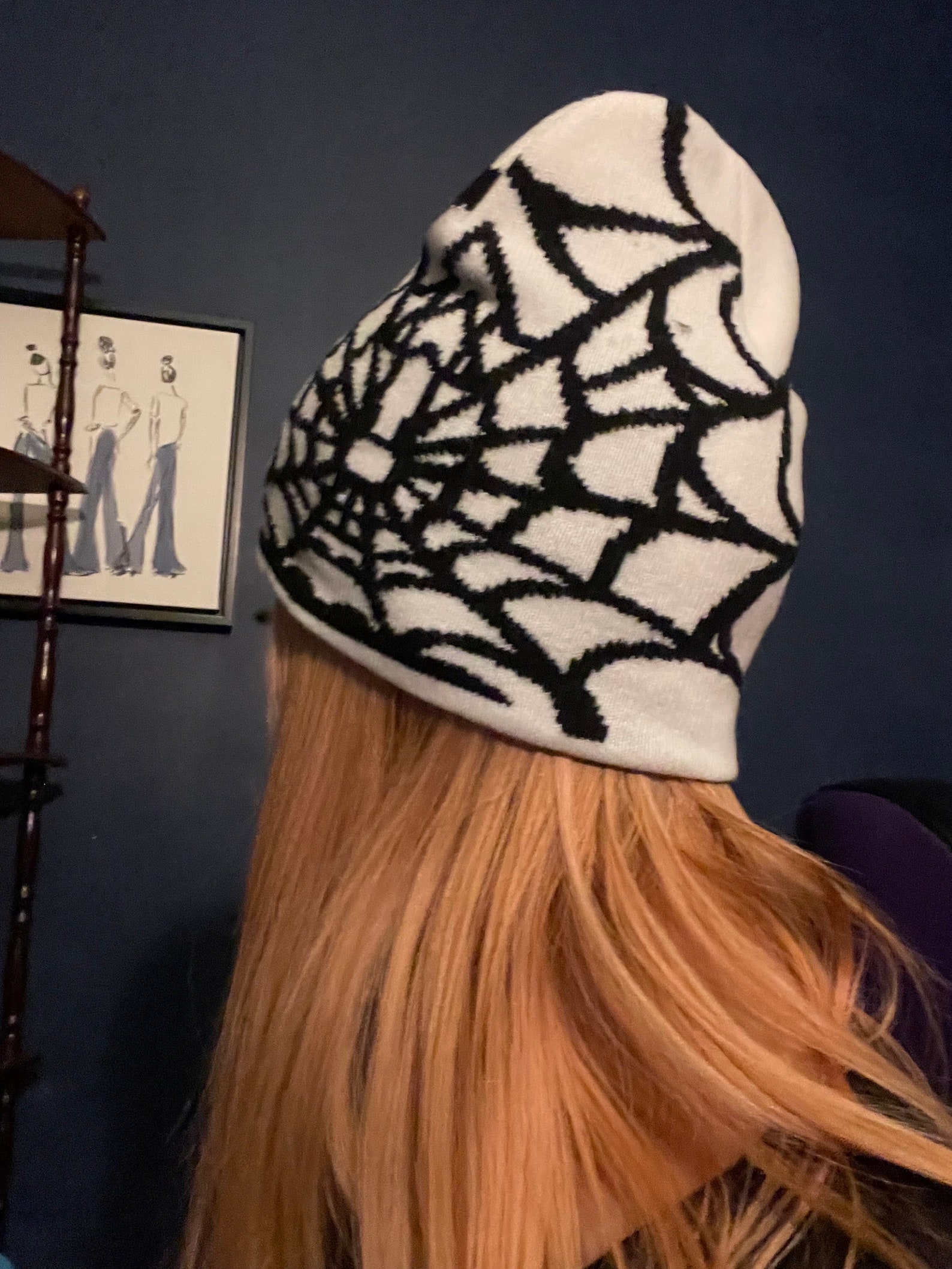 Winter Beanie-spider Web Beanie-spider Hat-winter Hat-unisex - Etsy