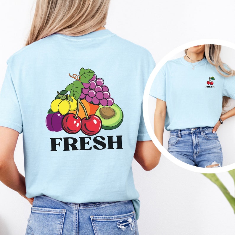 Vintage 70s Fruits T-shirt, Sweet Fruits Tshirt, Fresh Fruit ...