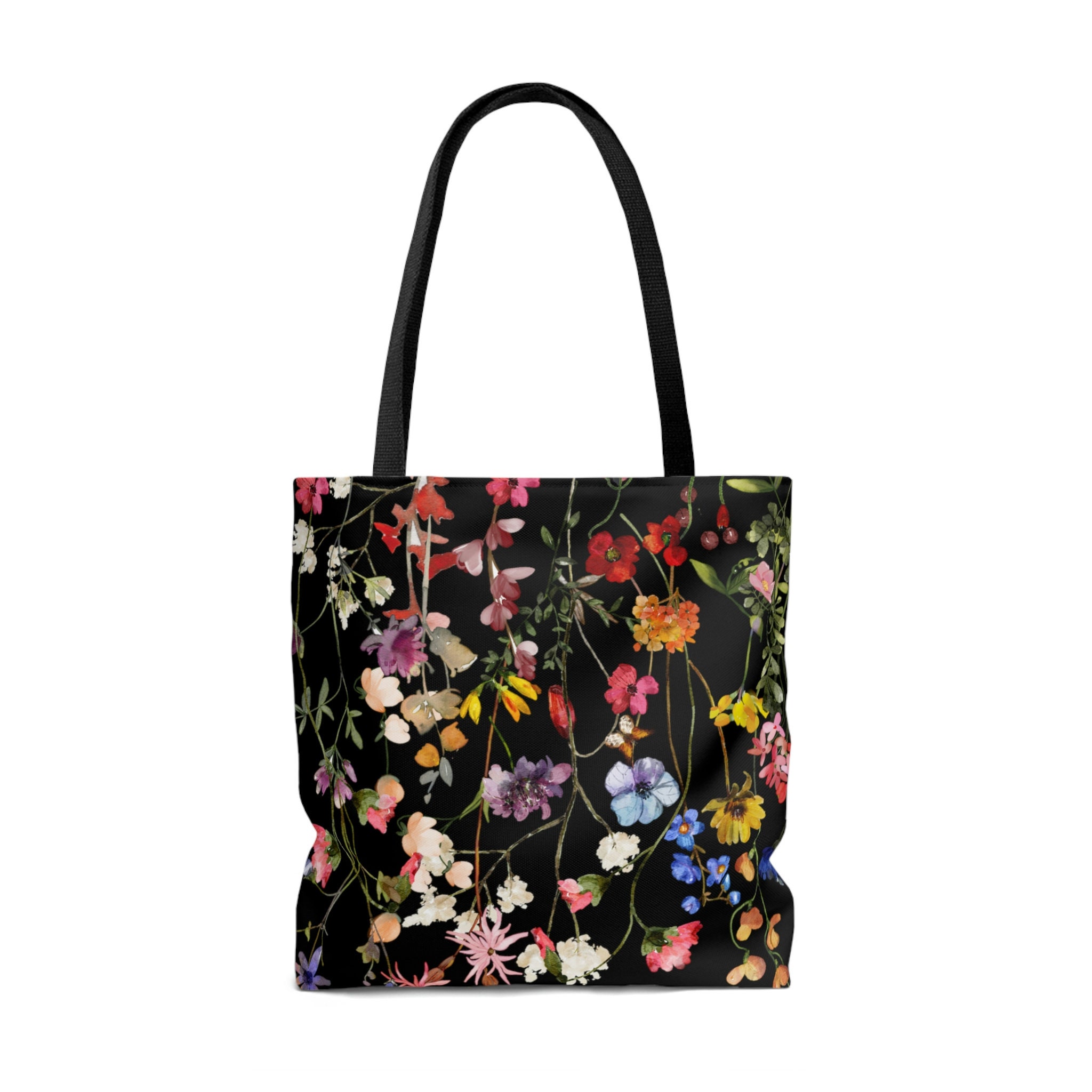 Floral Tote Bag, Wildflower Tote Bag , Tote Bag, Tapestry Style Bag ...