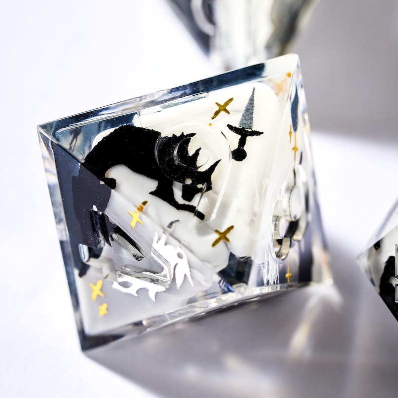 Dispel Dice "devour" 7-piece Sharp Edge Iconic Dice Set for Dnd, Rpgs ...