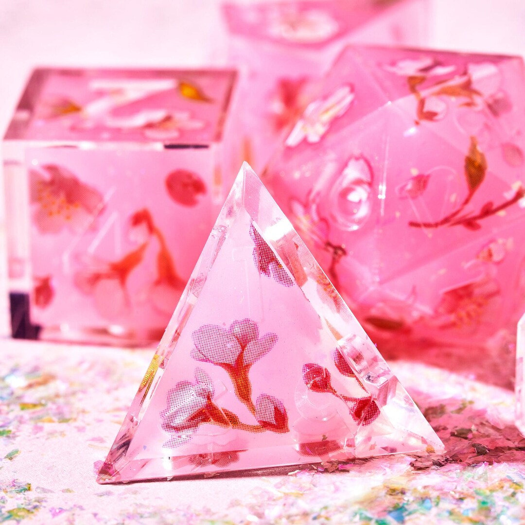 Dispel Dice in Bloom 7-piece Iconic Dice Set for Dnd, Rpgs & Board ...