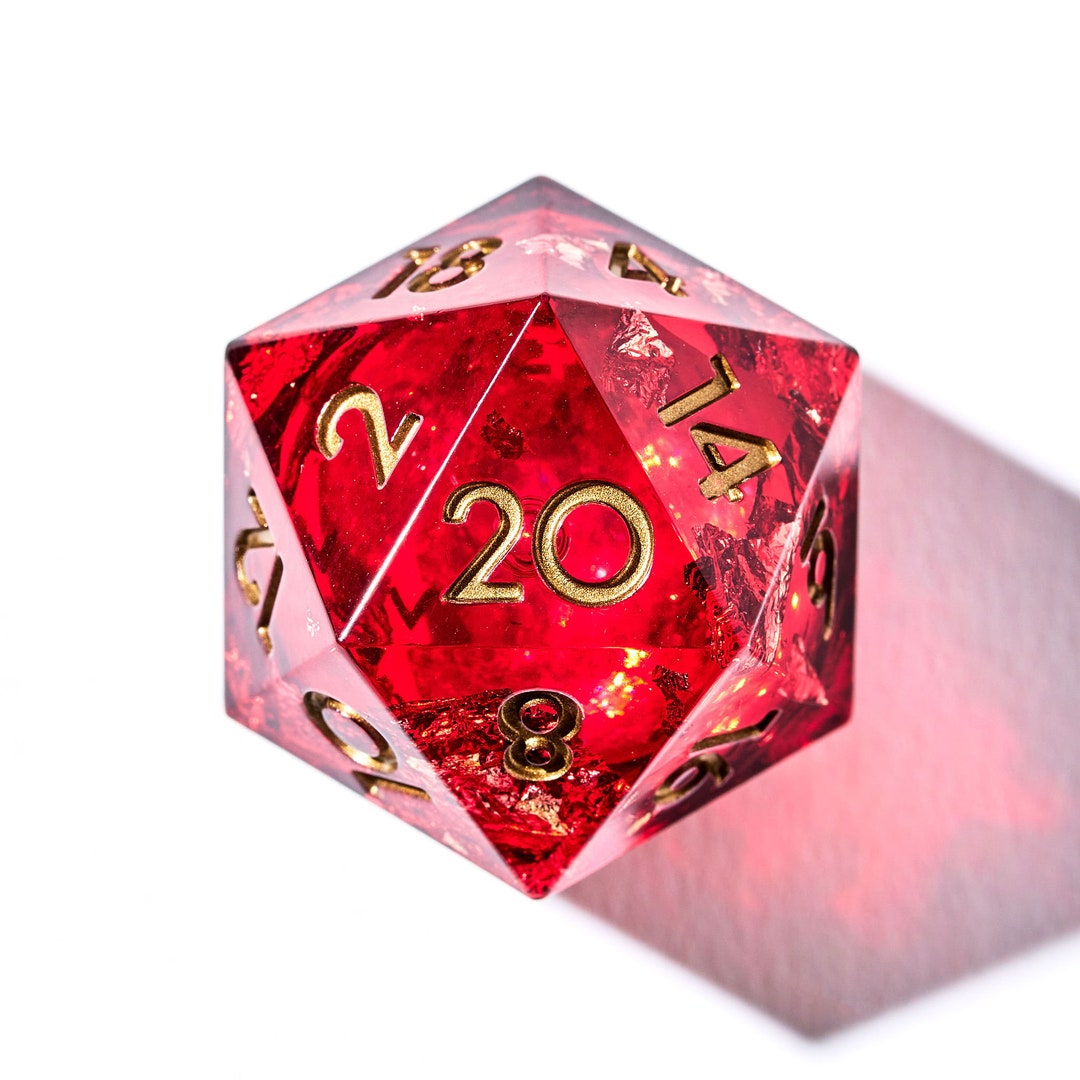 Dispel Dice "red Envelope" 7-piece Liquid Core Dice Set for Dnd, Rpgs ...