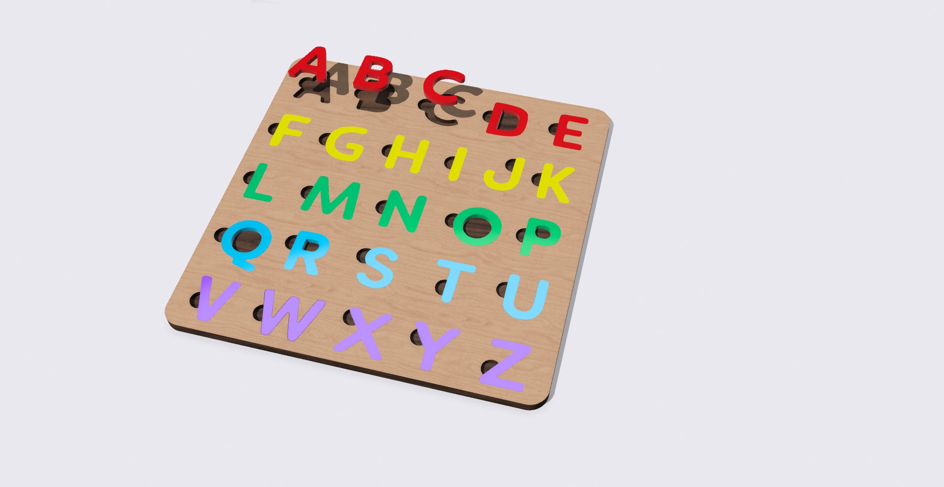 Letter Board Alphabet Laser Cut Project Glowforge Template Pattern CNC ...